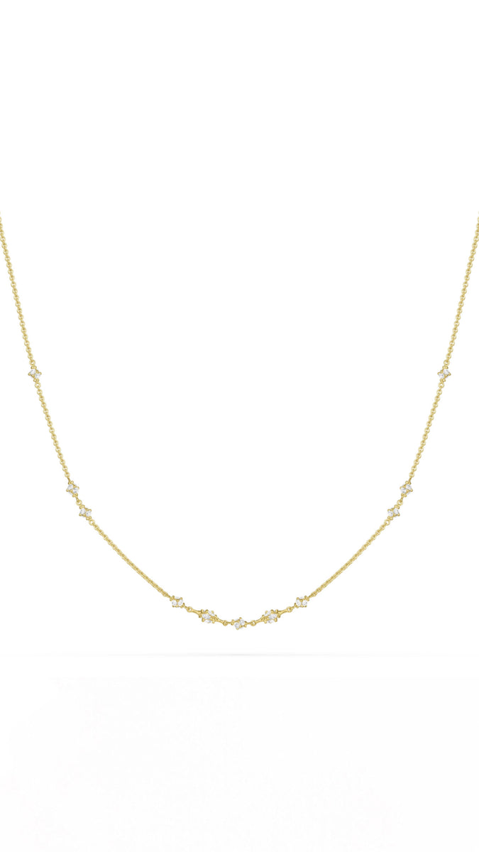 Paul Morelli Spinner Chain Diamond Necklace in Yellow Gold – Diamond ...